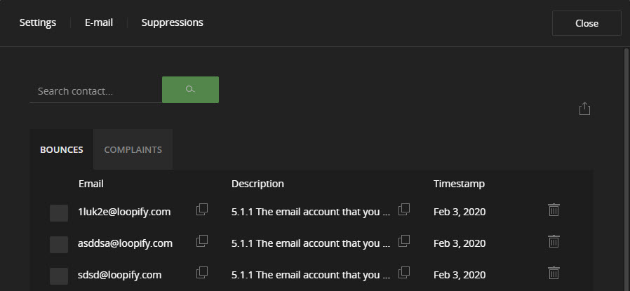 How can I manage my suppressed contacts? – Loopify Help Center